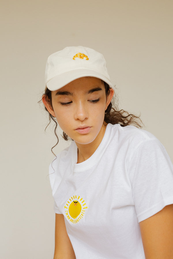 Cross Croissant Embroidered Cap - Limpet Store